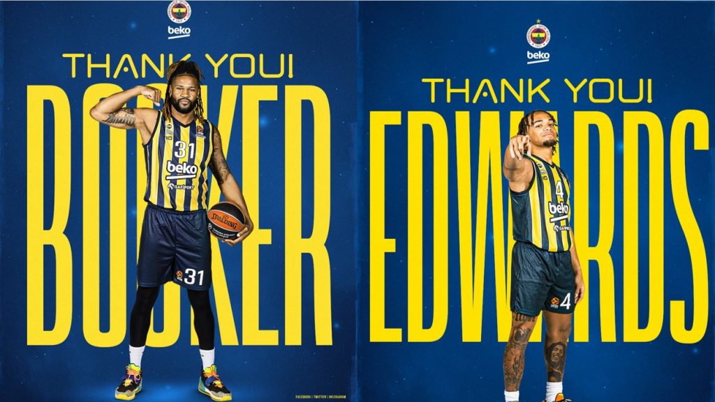 RESMİ: Fenerbahçe, Booker ve Edwards ile Vedalaştı - Basketbol Haber